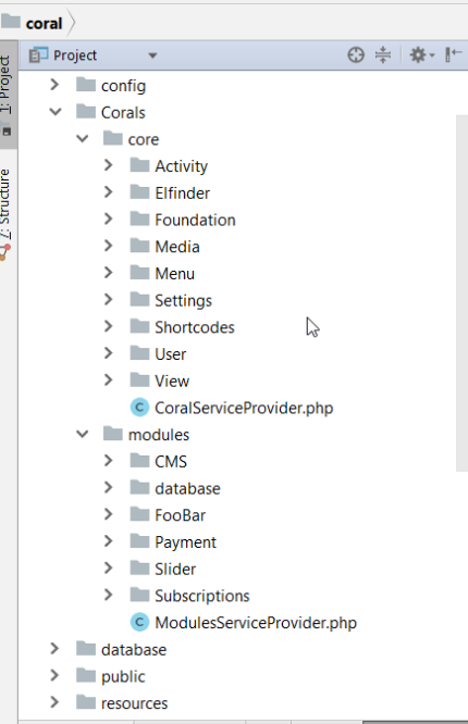Application Structure | Laraship