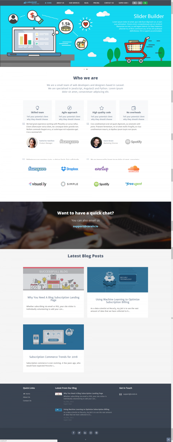 Neptune Theme | Laraship