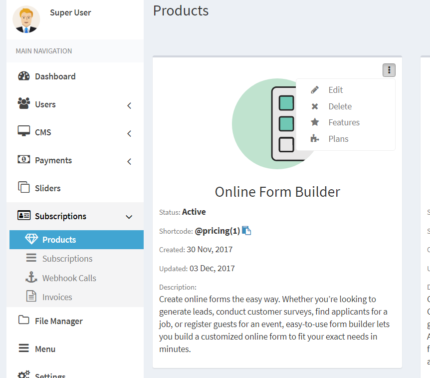 Recurring Product Management | Laraship