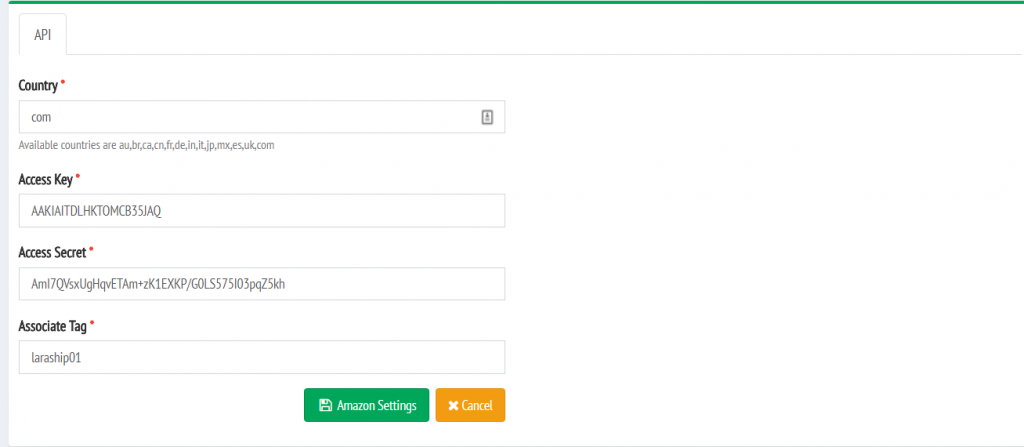 Amazon Module | Laraship