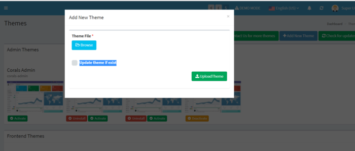 Theme Installation | Laraship