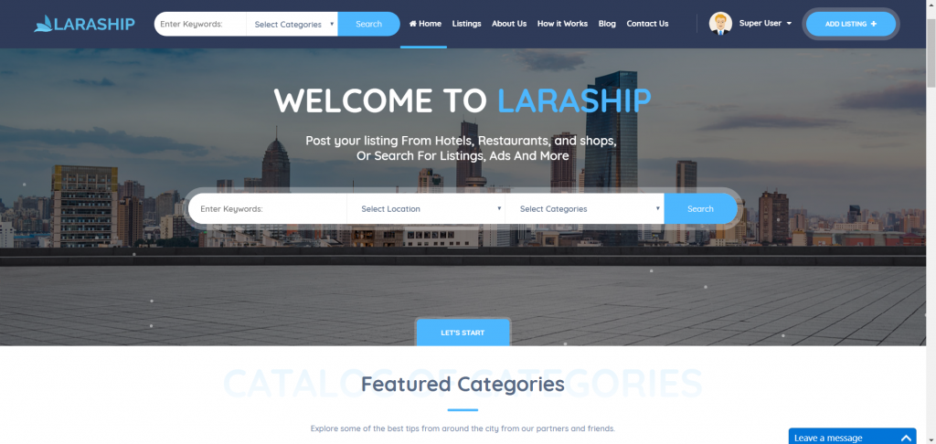 Laraship Demos | Laraship