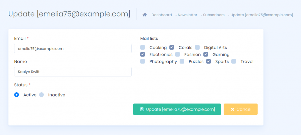 Newsletter Module | Laraship