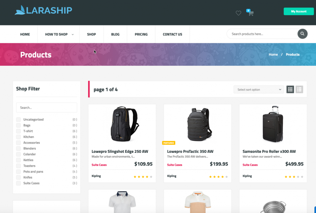 Marketplace Dragon Themes | Laraship