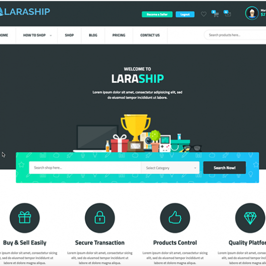 Marketplace Dragon Themes | Laraship