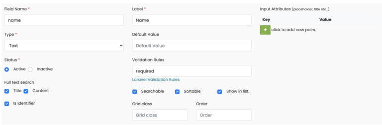 Entity Fields | Laraship